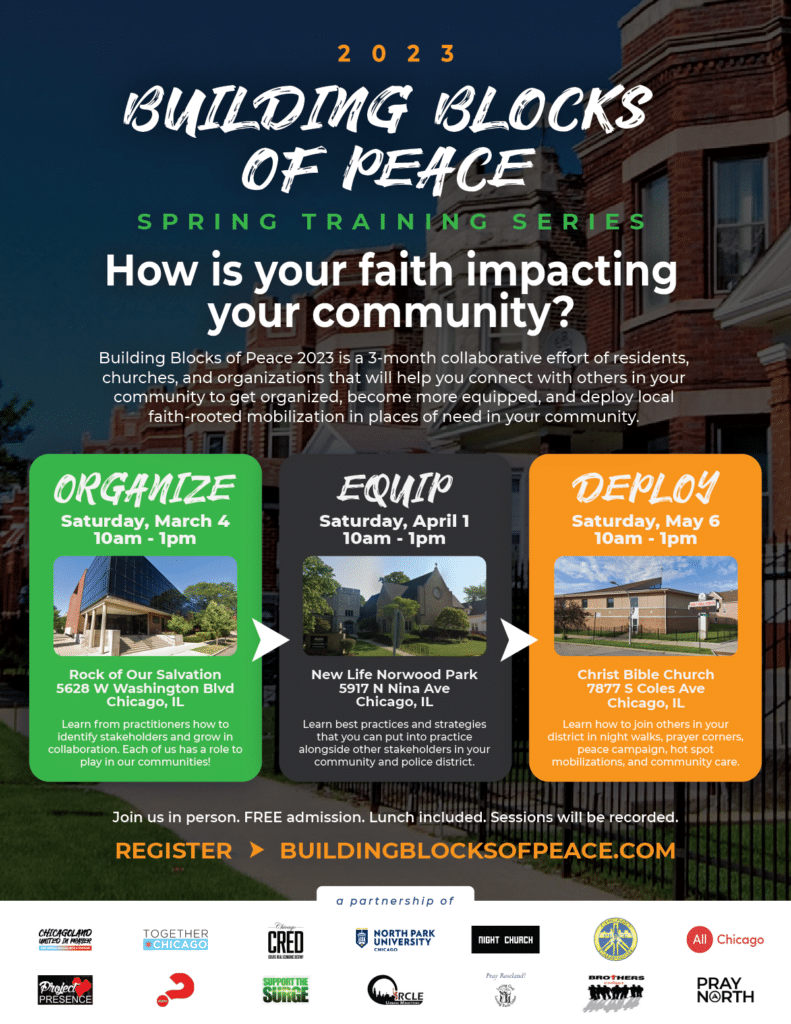 Building Blocks of Peace | Organize > Equip > Deploy